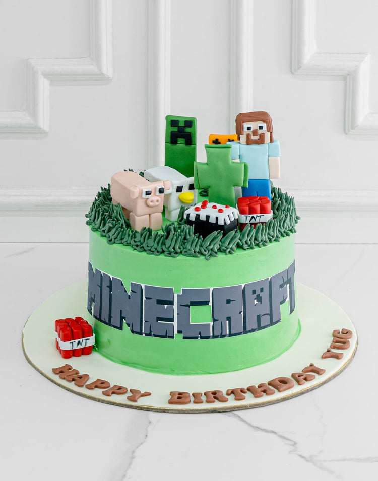 Minecraft Cakes | Kids Cake Designs Noida & Gurgaon - Creme Castle