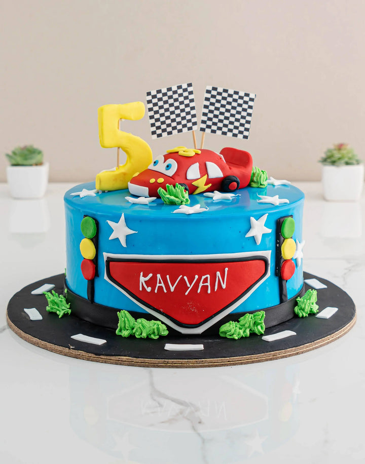 Car Design Cake | Car Theme Cake | Creme Castle