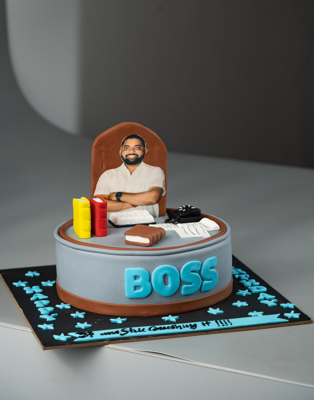 Boss Theme Cakes | Delivery in Gurgaon & Noida - Creme Castle
