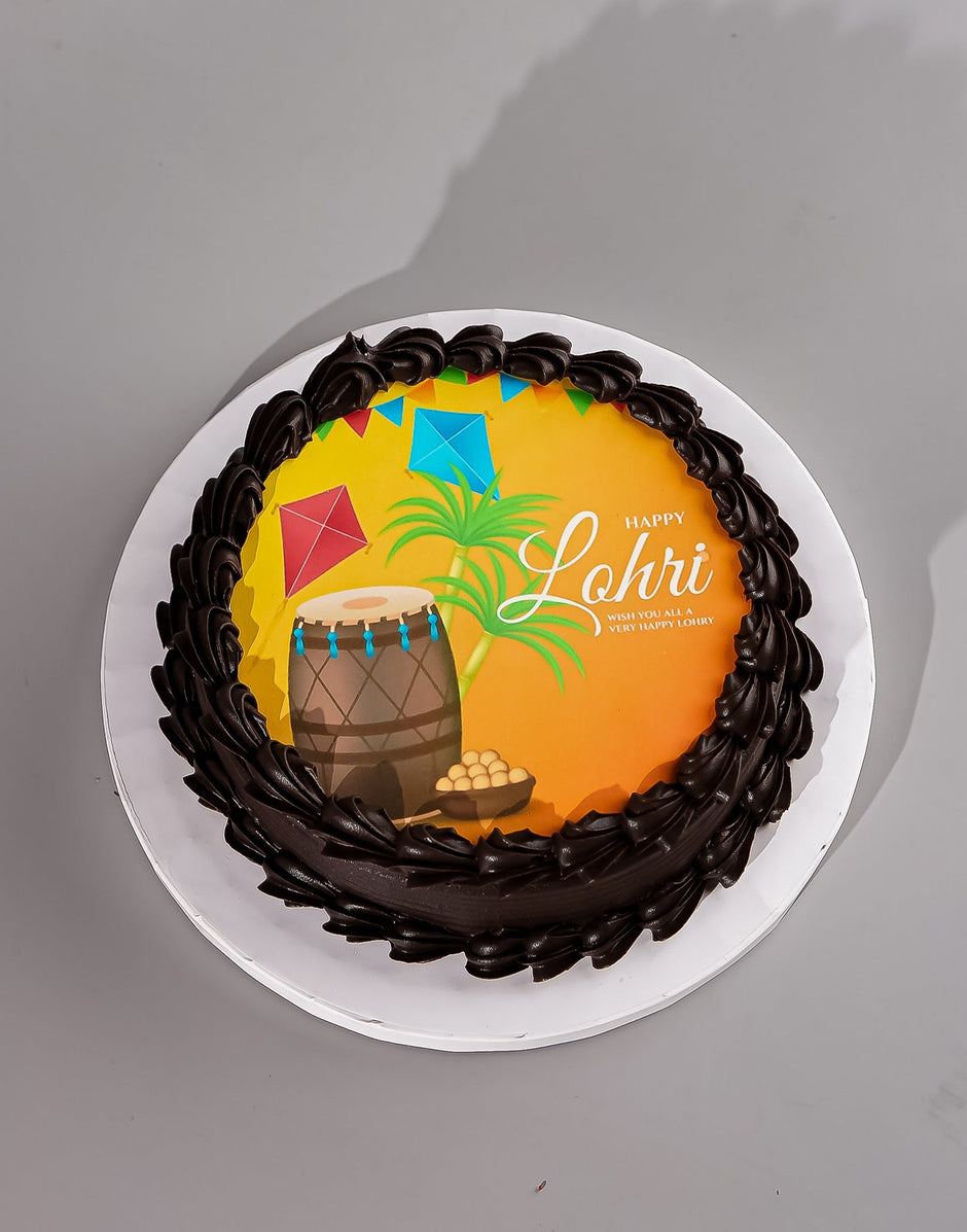 Order Lohri Theme Cakes Online| Custom Designs – Creme Castle