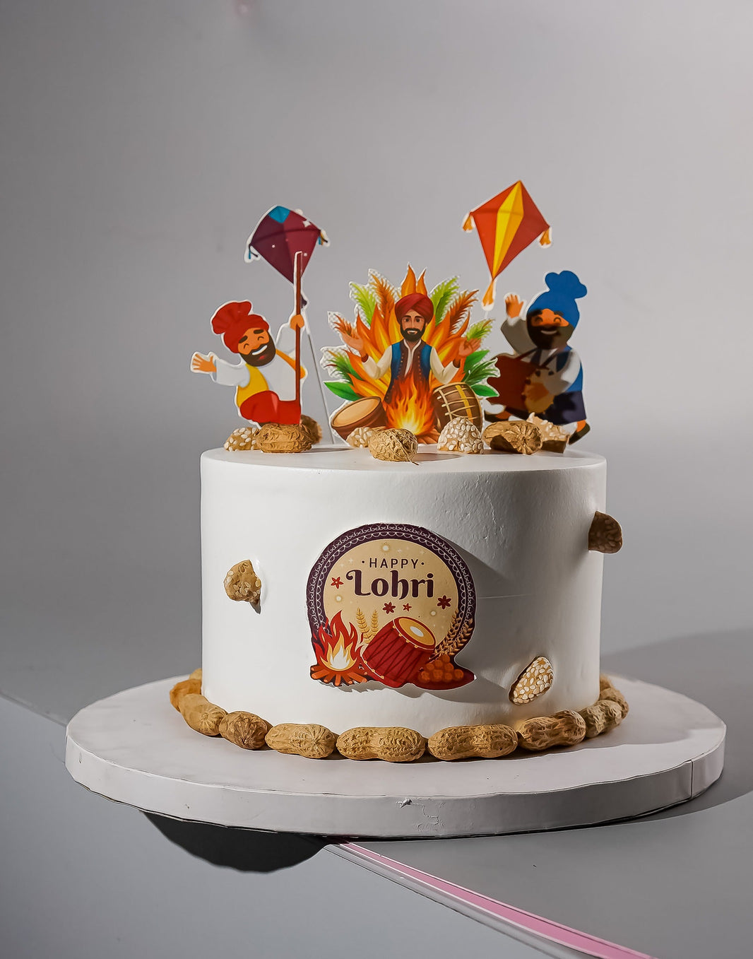 Order Lohri Theme Cakes Online| Custom Designs – Creme Castle