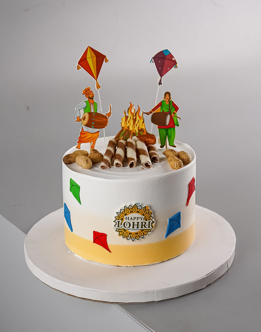 Order Lohri Theme Cakes Online| Custom Designs – Creme Castle