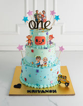 Cocomelon 3 Tier Cake – Creme Castle