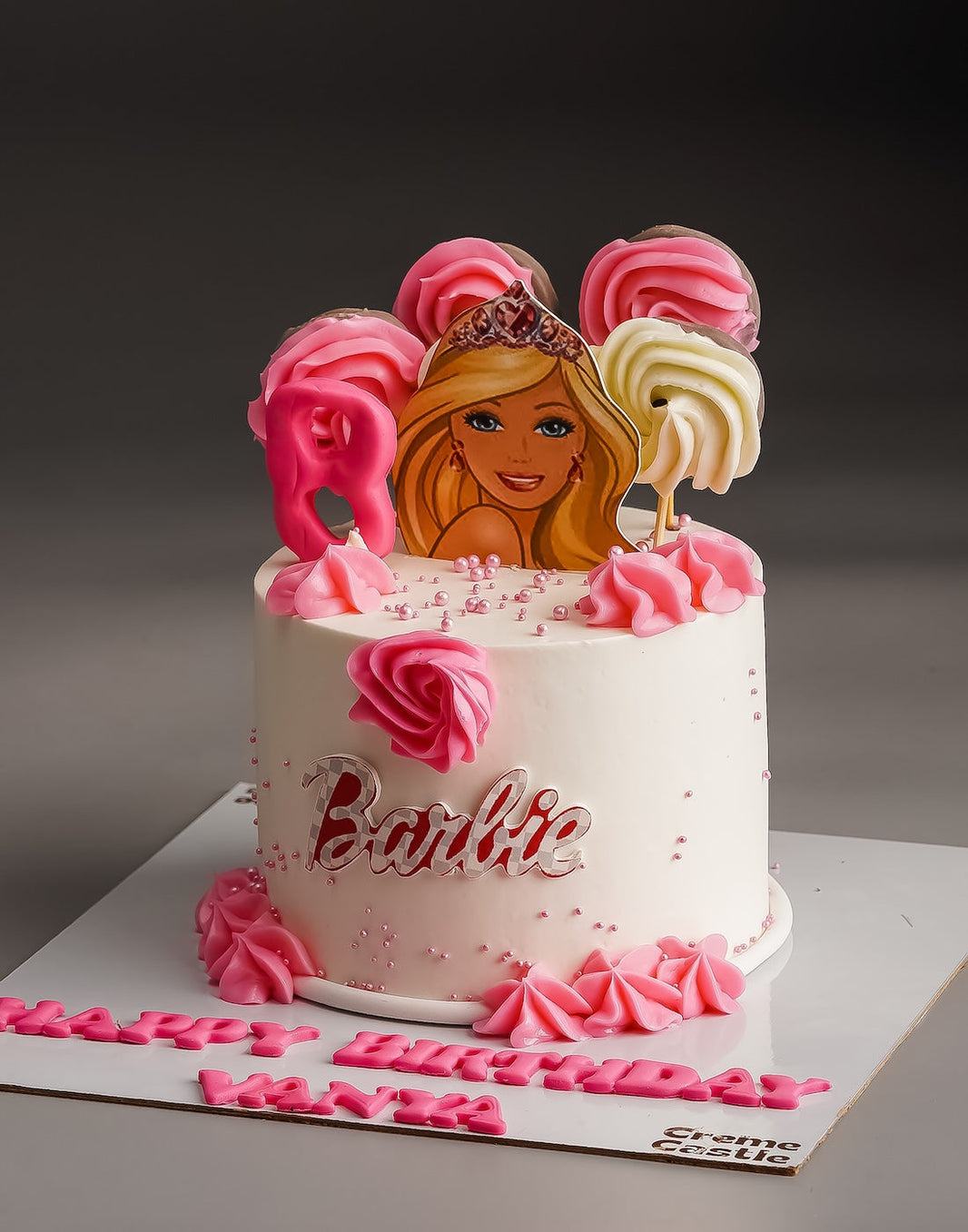 Order Latest Barbie Doll Theme Cakes Online – Creme Castle