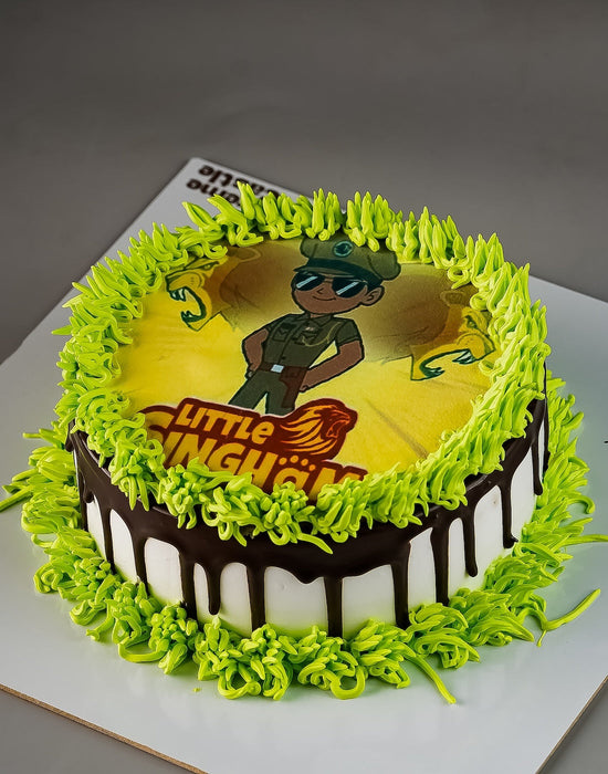Order Little Singham Action Cake for Son | Free Delivery – Creme Castle