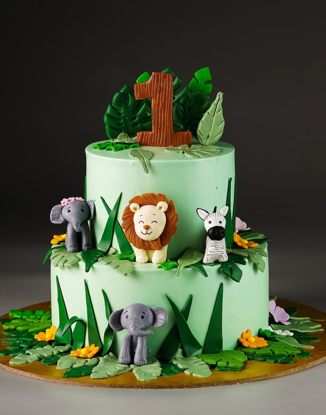 Jungle Safari Tier Cake | Custom Cake for Kids – Creme Castle