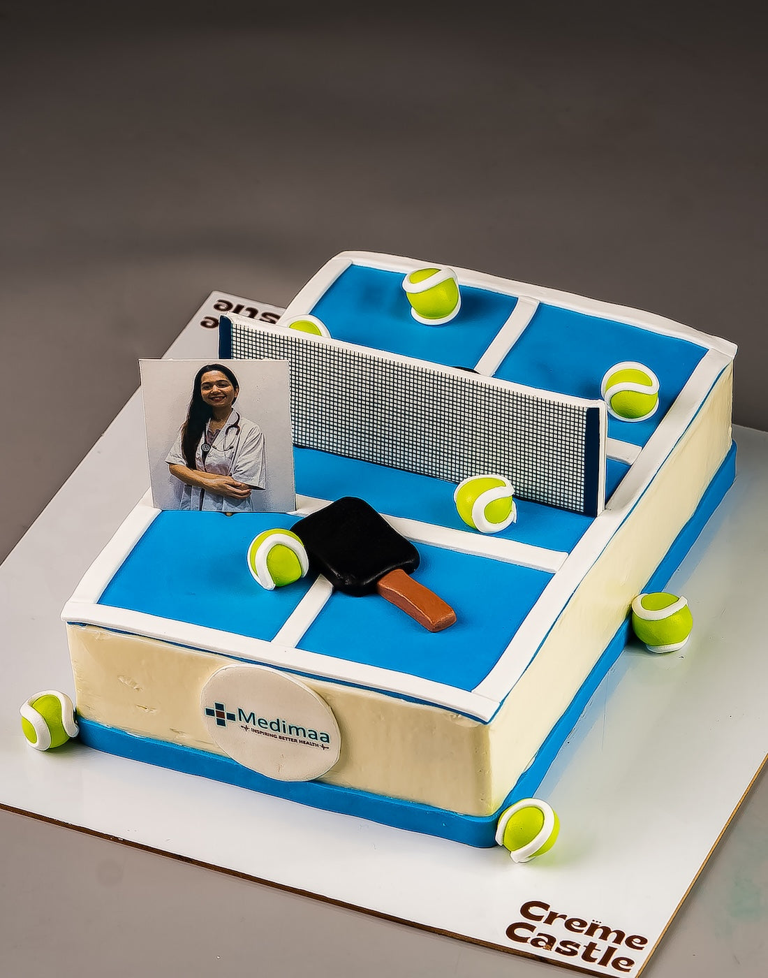 Tennis Fondant Court Cake – Creme Castle