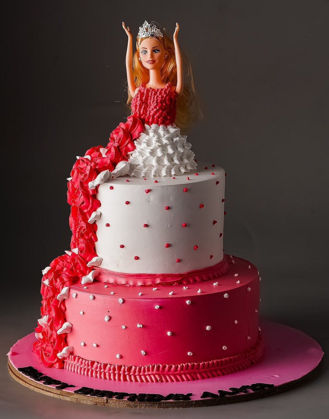 Order Latest Barbie Doll Theme Cakes Online – Creme Castle