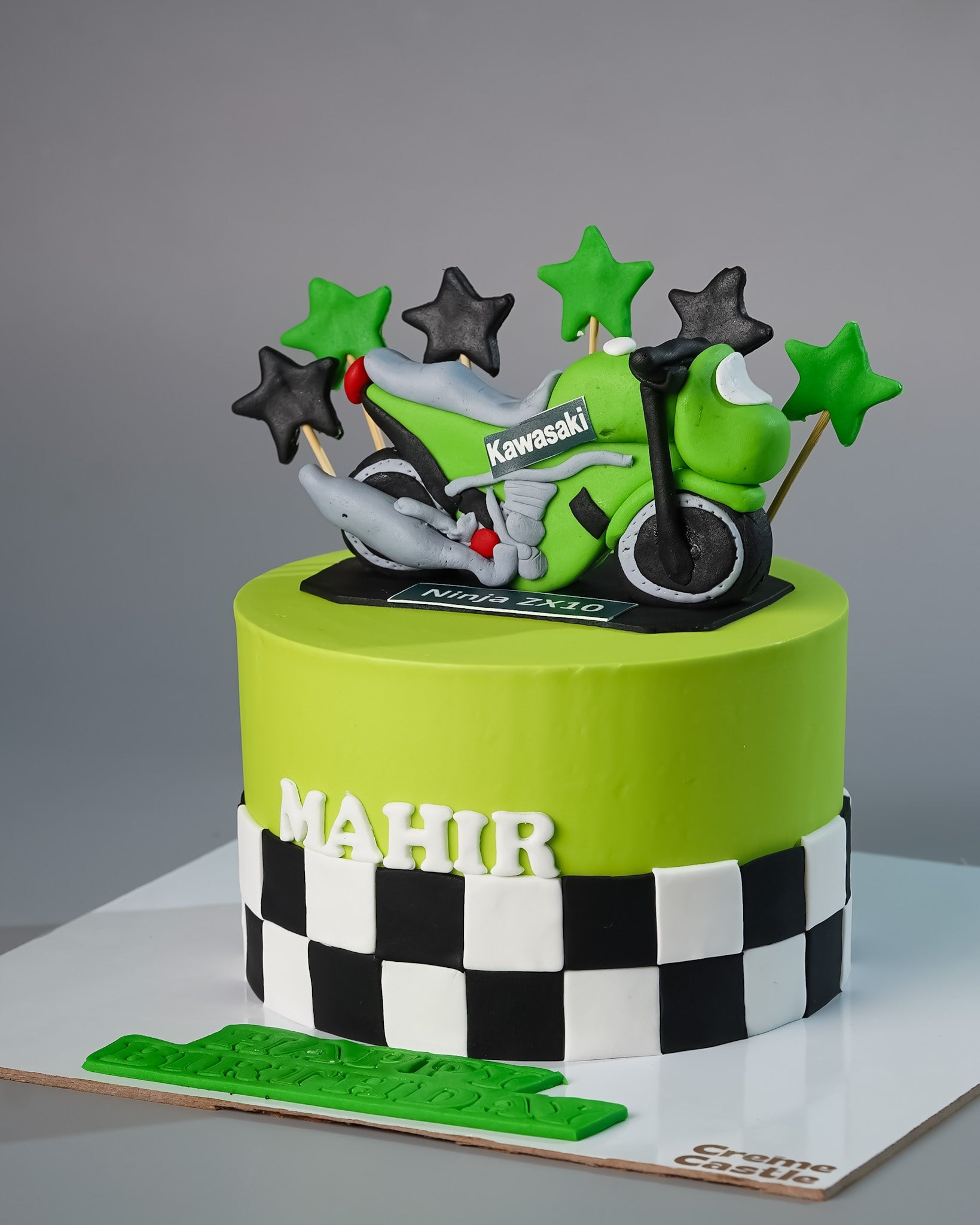 Bike Rider Birthday Cake – Creme Castle