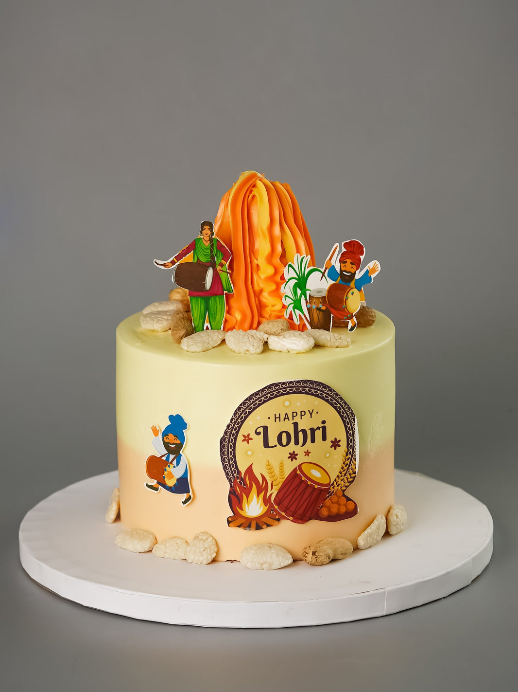 Order Lohri Theme Cakes Online| Custom Designs – Creme Castle