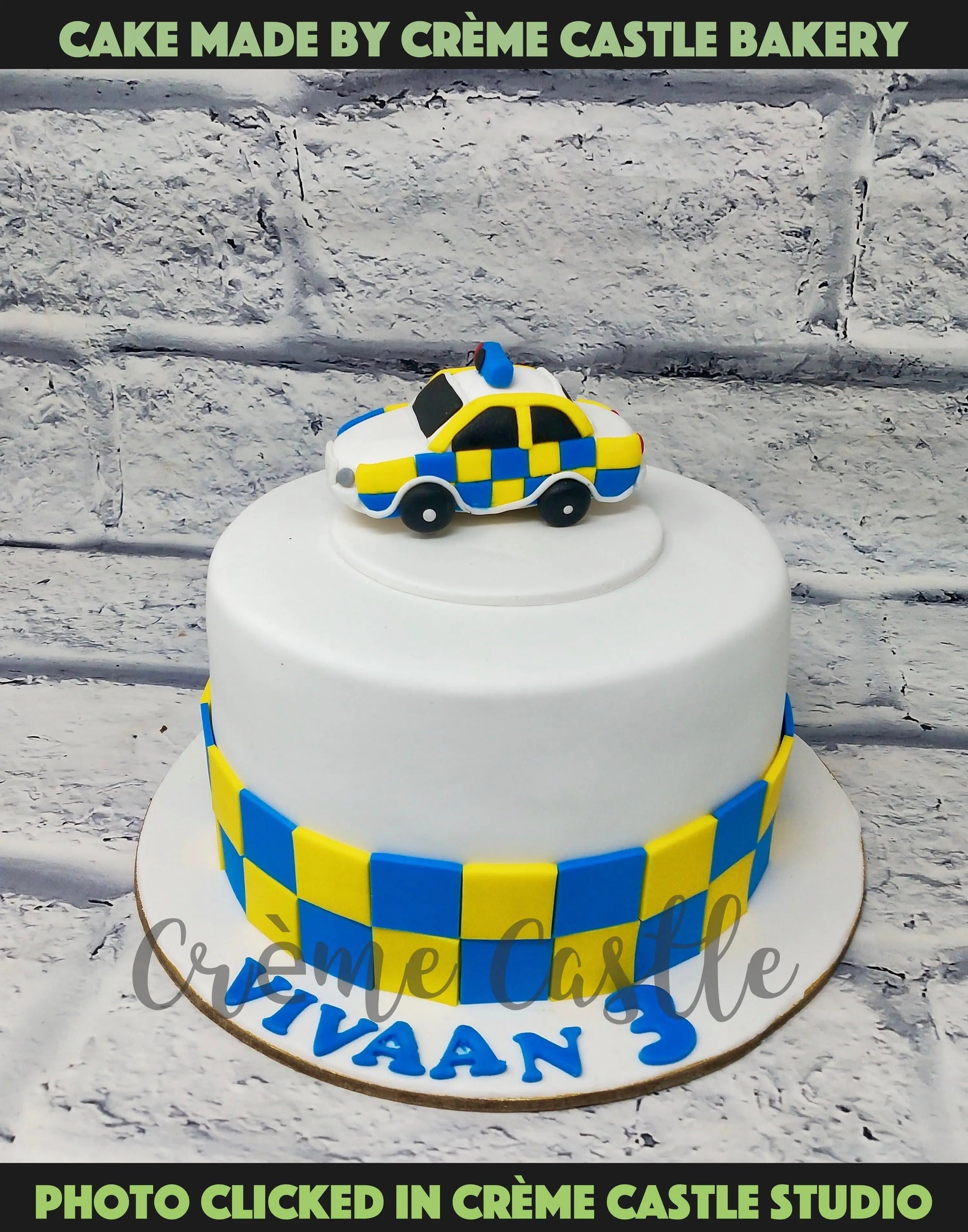 Police Car Cake – Creme Castle