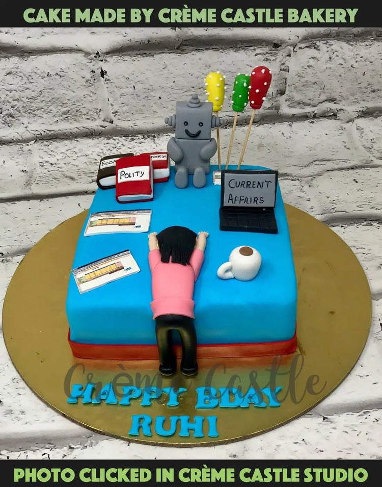 Workaholic Techie Design Cake – Creme Castle