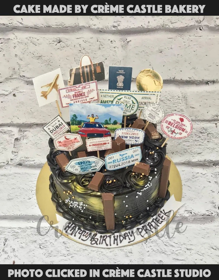 Globetrotter on the go Cake – Creme Castle