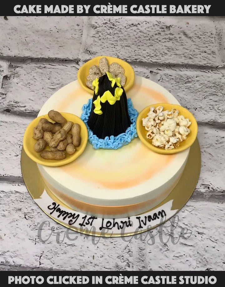 Order Lohri Theme Cakes Online| Custom Designs – Creme Castle