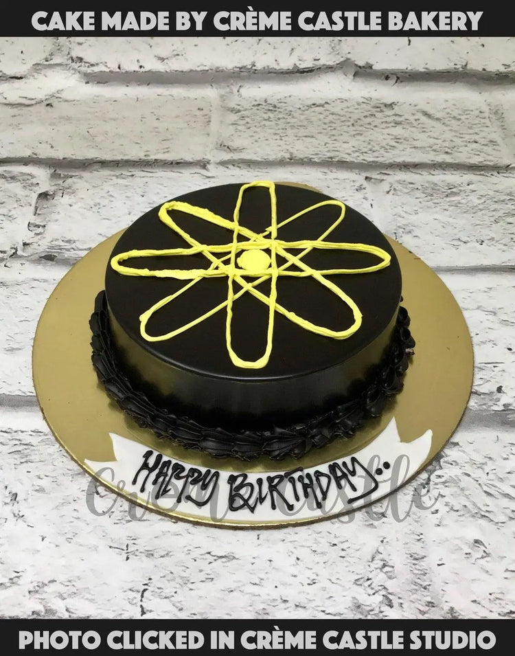 Atom Design Cake – Creme Castle