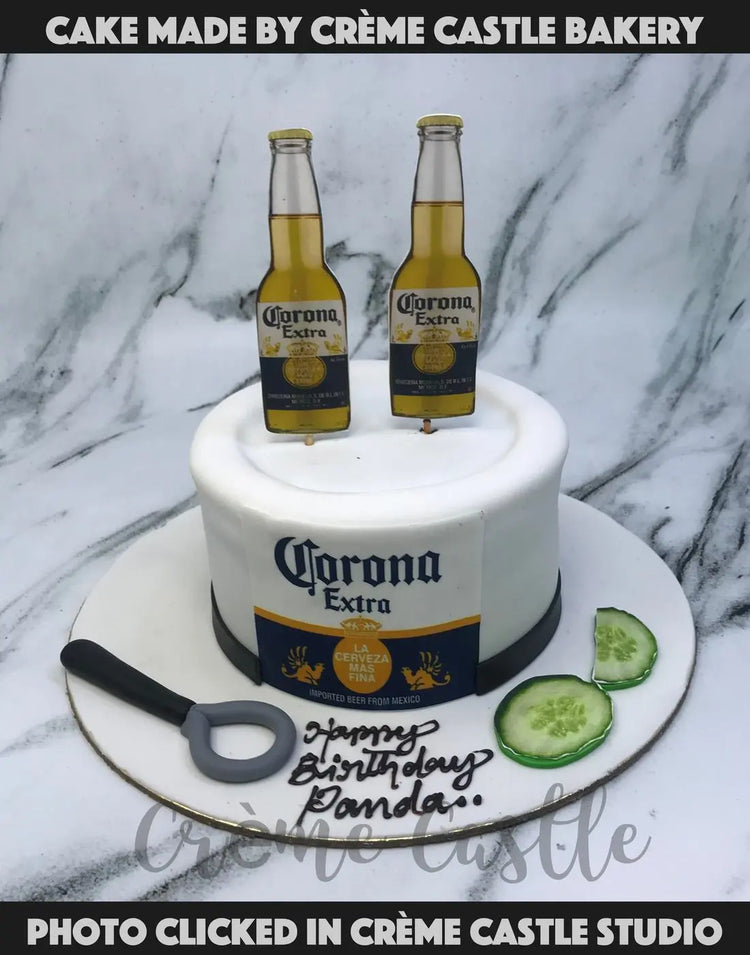 Corona Beer Fan Cake – Creme Castle