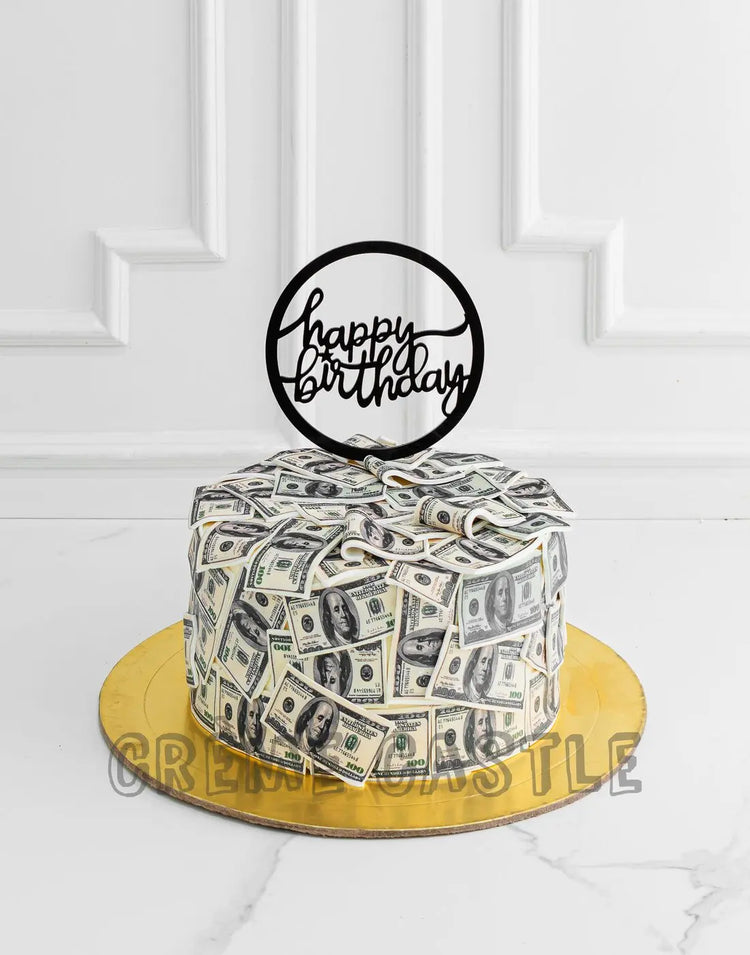 Dollar theme cake by Creme Castle