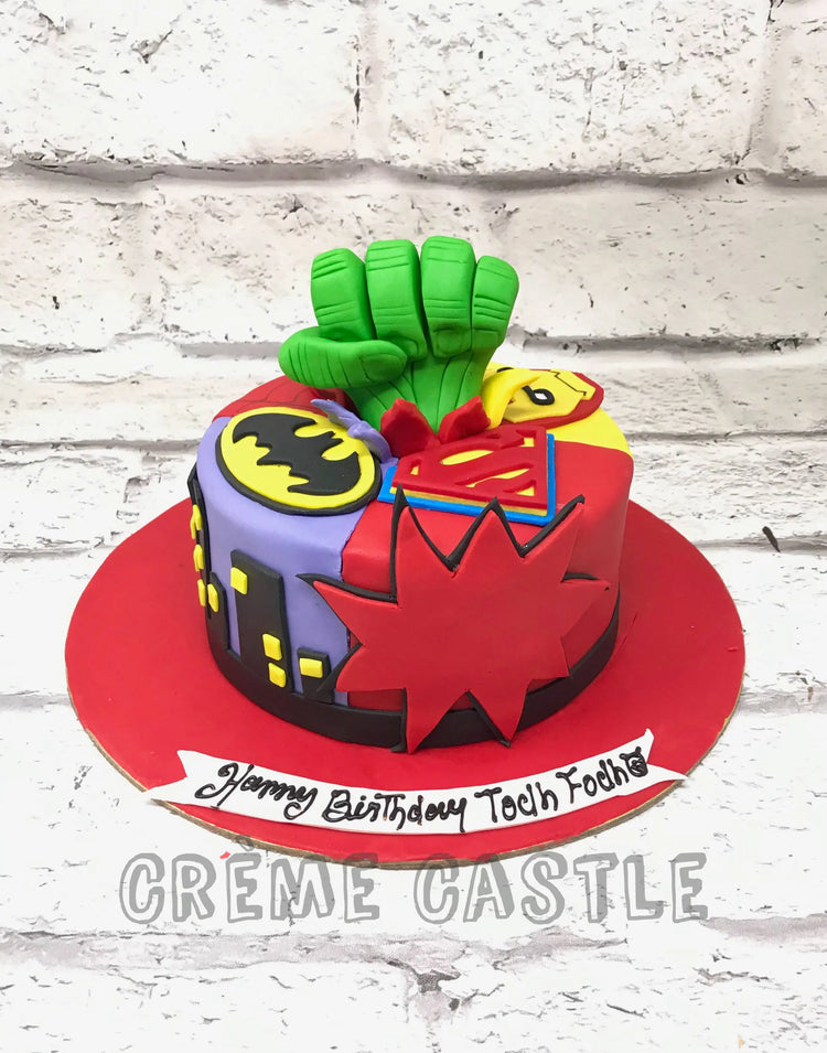 Avengers Boom Cake – Creme Castle