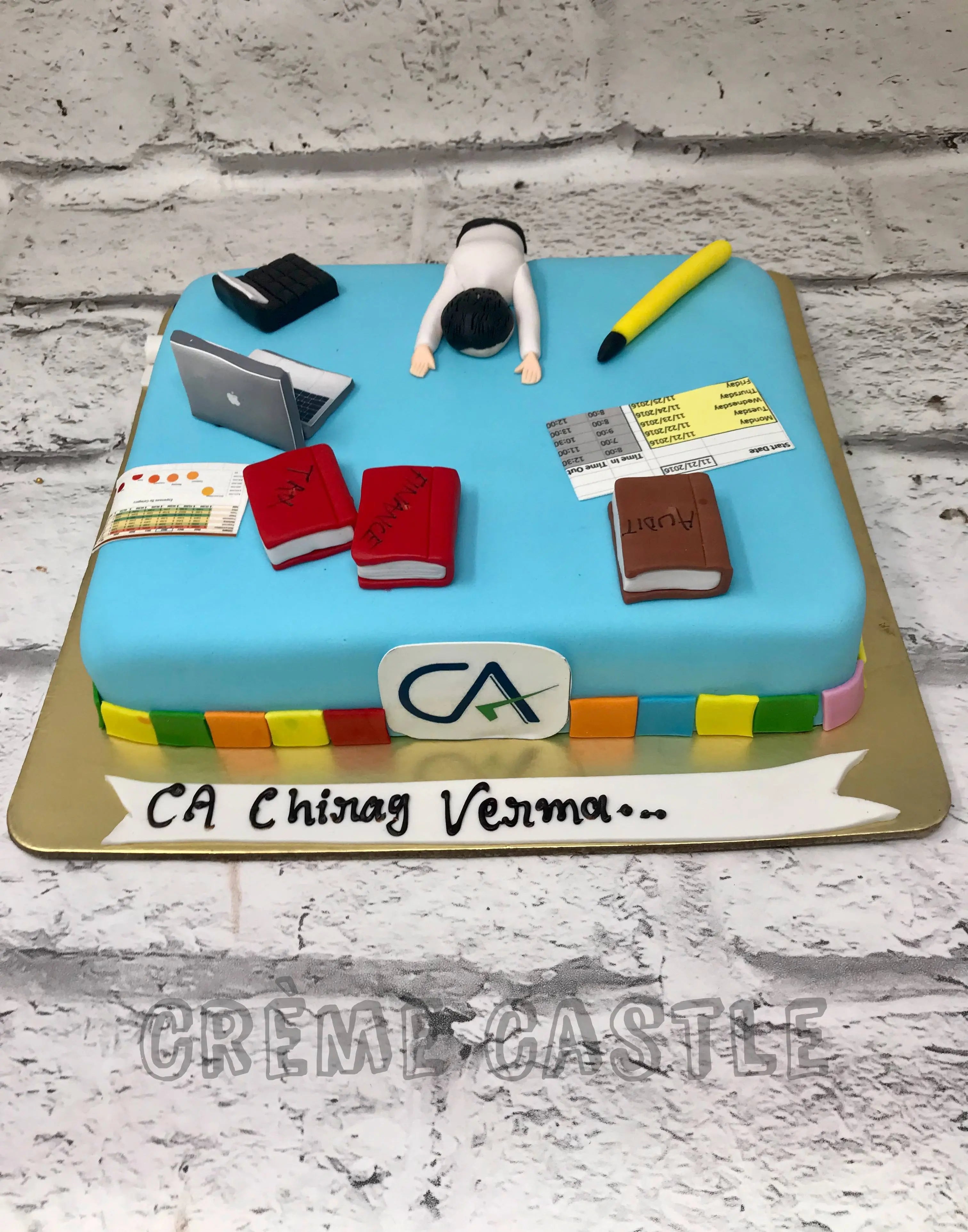 Workaholic CA Cake – Creme Castle