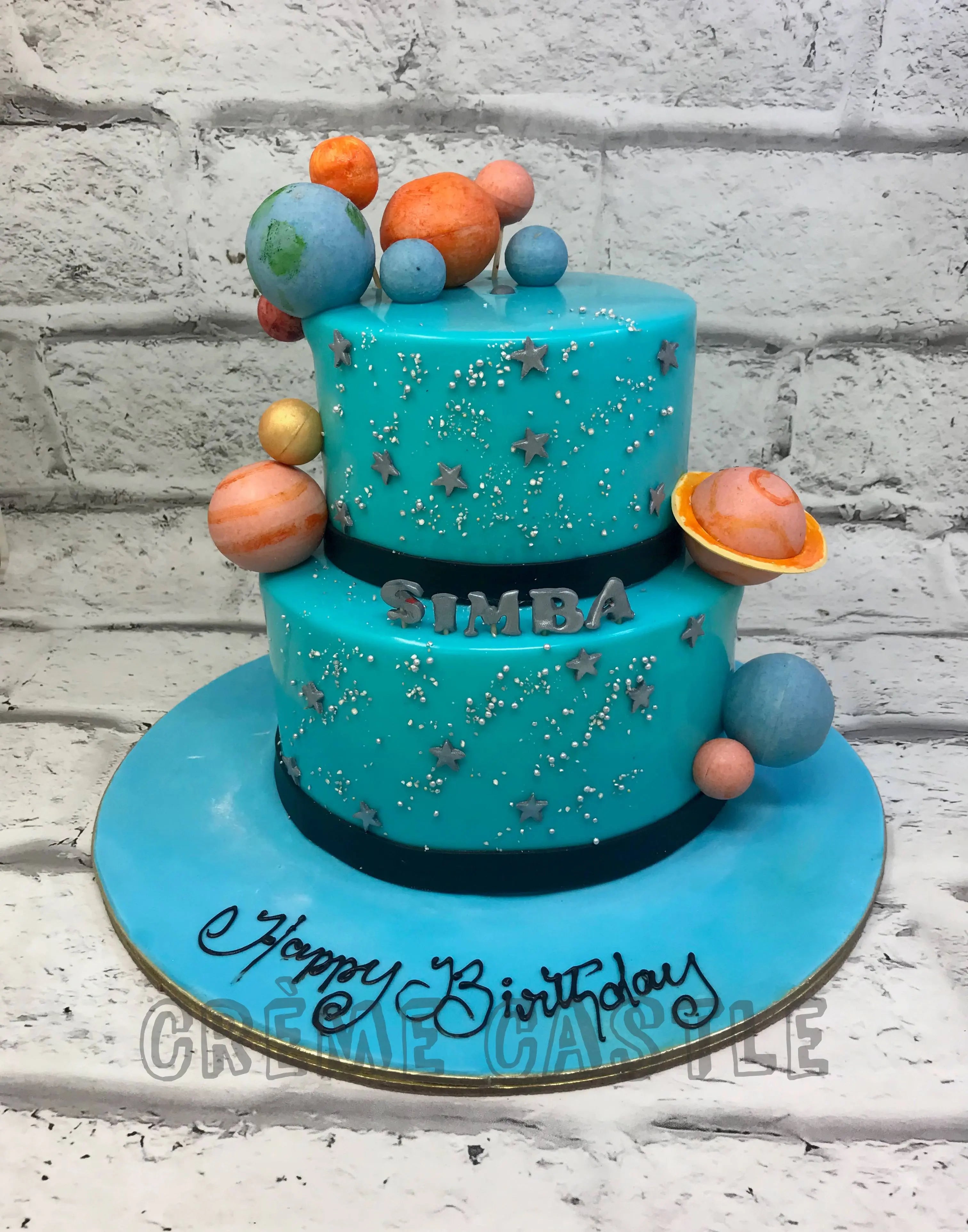 Planets Space Cake – Creme Castle