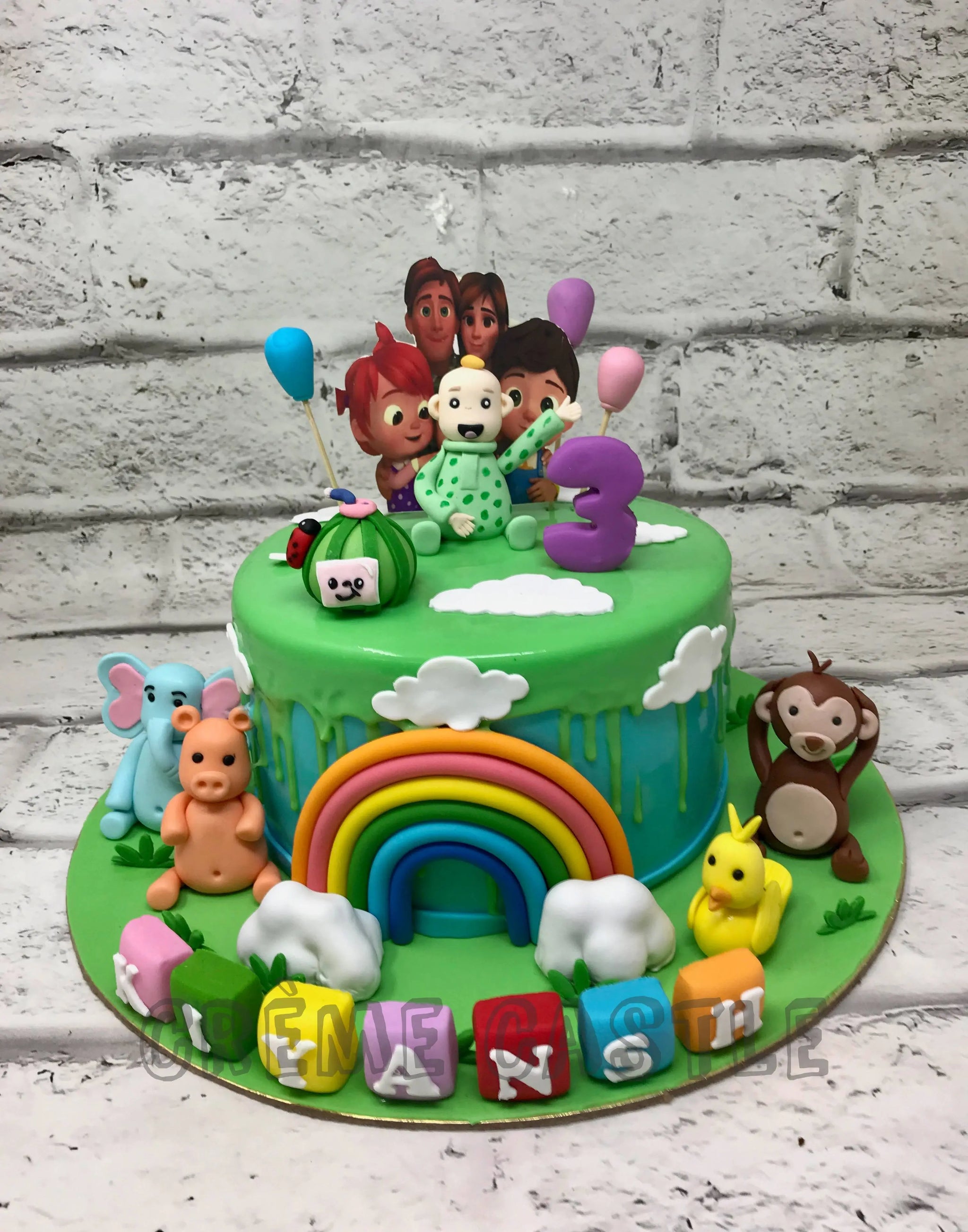 Cocomelon Ducky Cake - Creme Castle