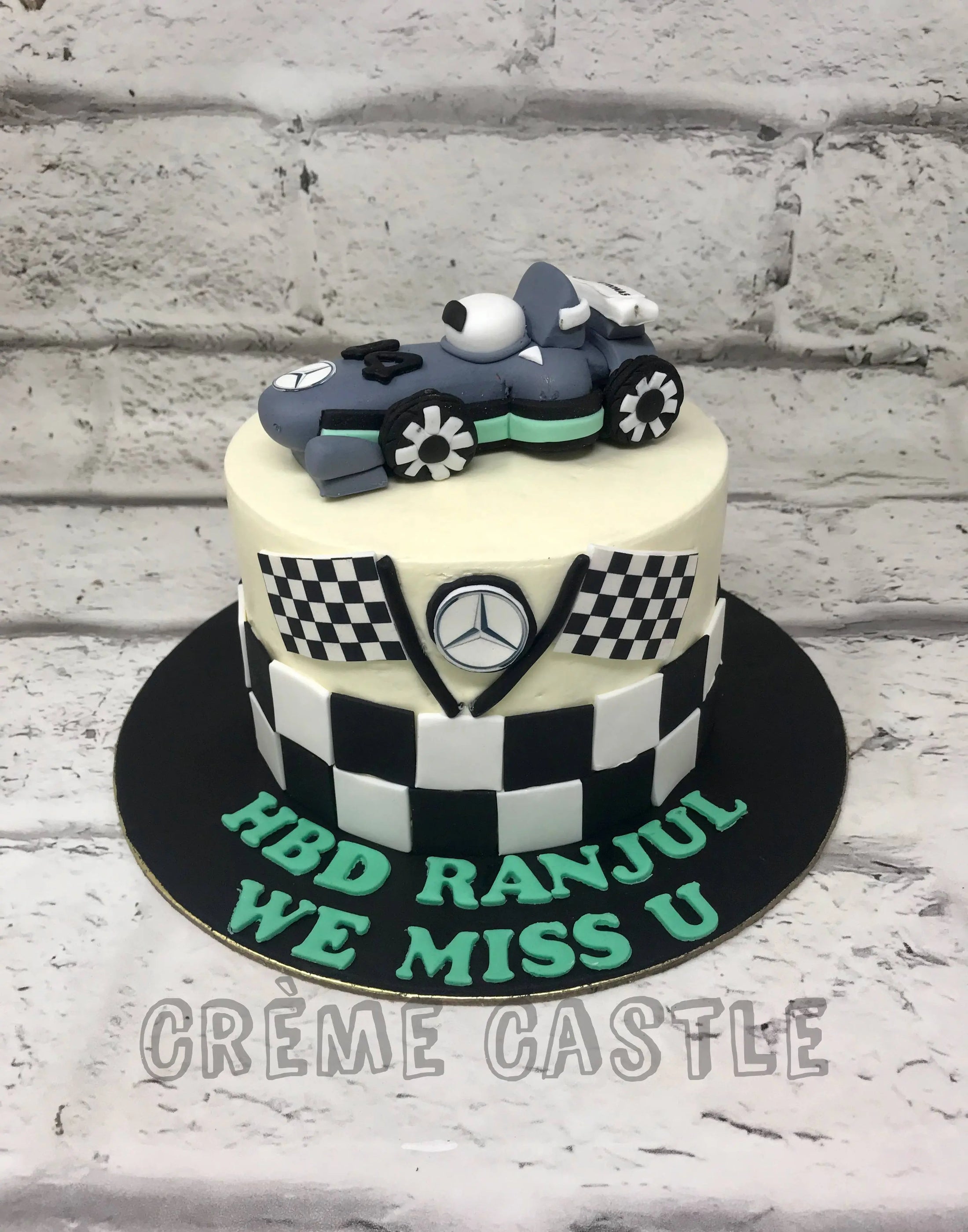 Mercedes F1 Cake – Creme Castle