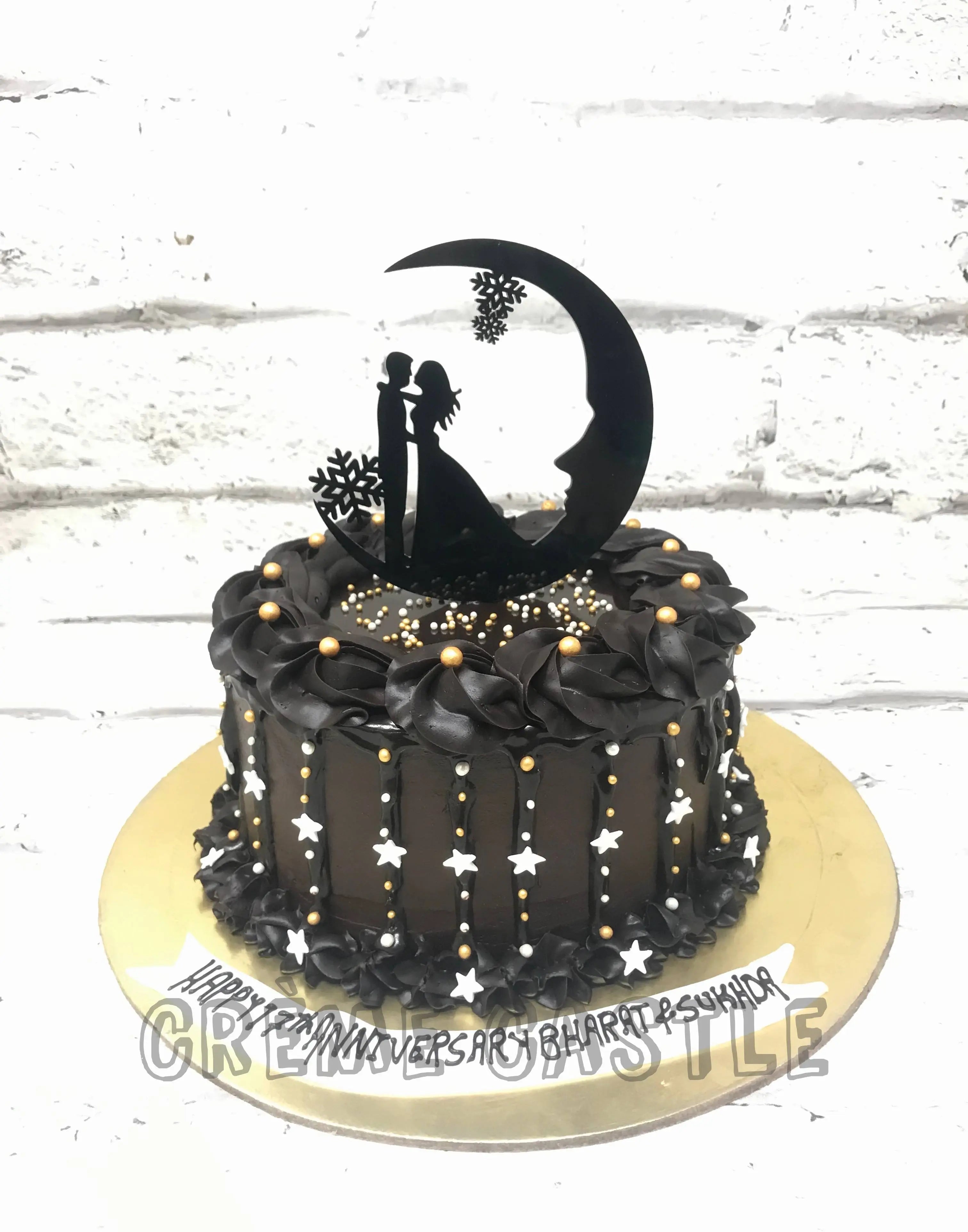 Chocolate Starry Cake – Creme Castle