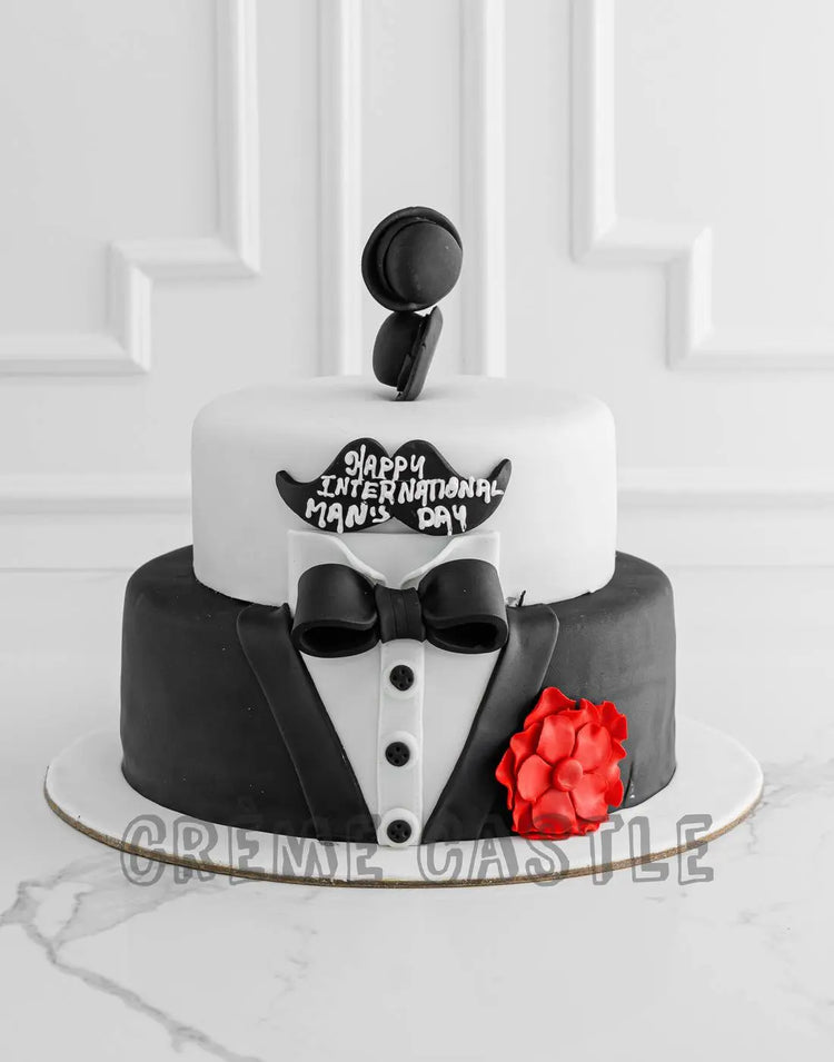 Classic Gentleman Cake – Creme Castle