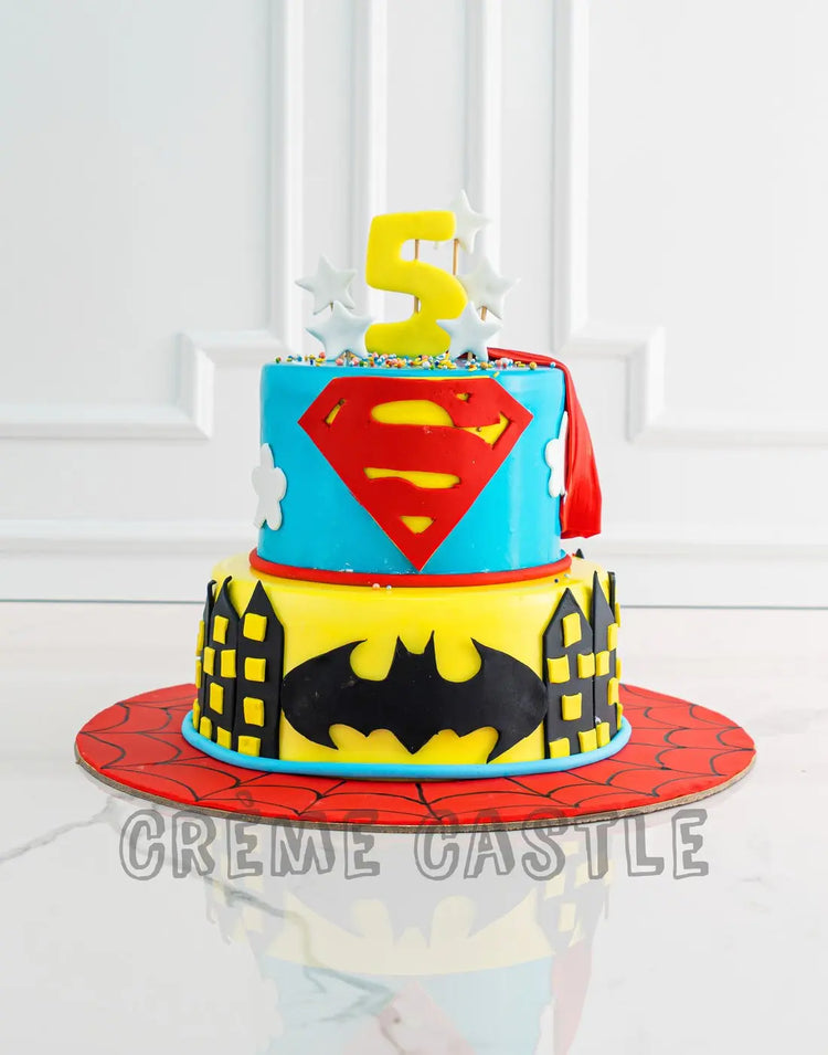 Batman Superman Cake – Creme Castle