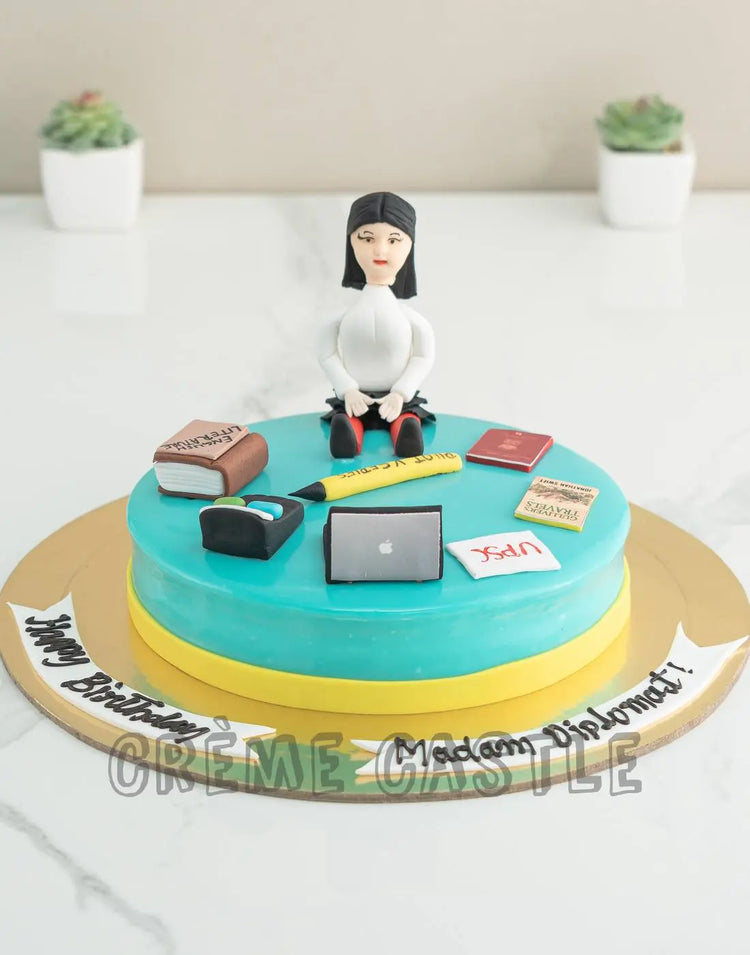 Workaholic Woman Cake – Creme Castle