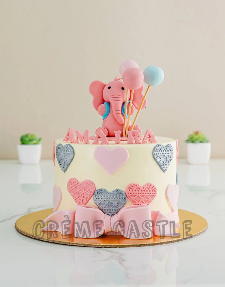 Pretty Elephant Cake – Creme Castle