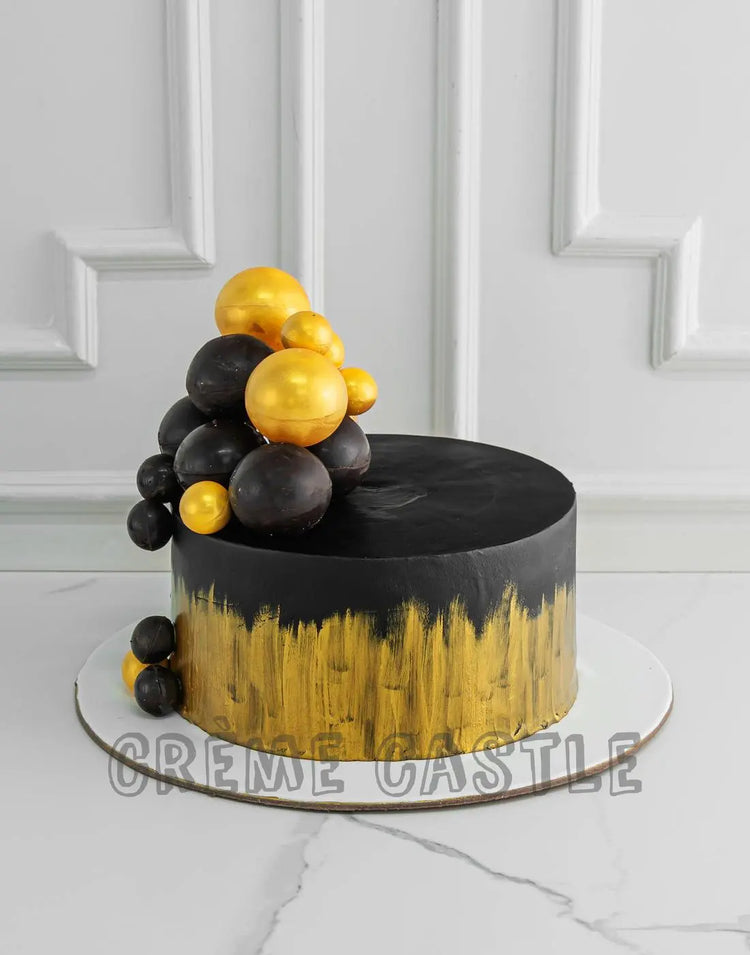 Black Gold Shade Cake – Creme Castle