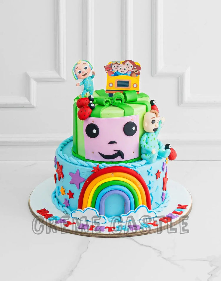 Cocomelon Team Cake – Creme Castle