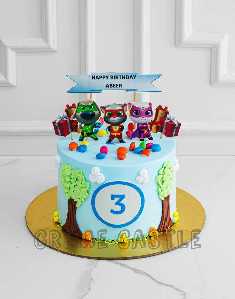 Talking Tom Theme Cake – Creme Castle