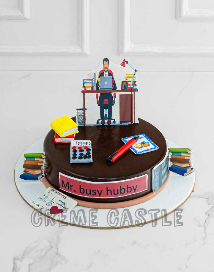 Corporate Theme Cakes | Office Cake | Creme Castle