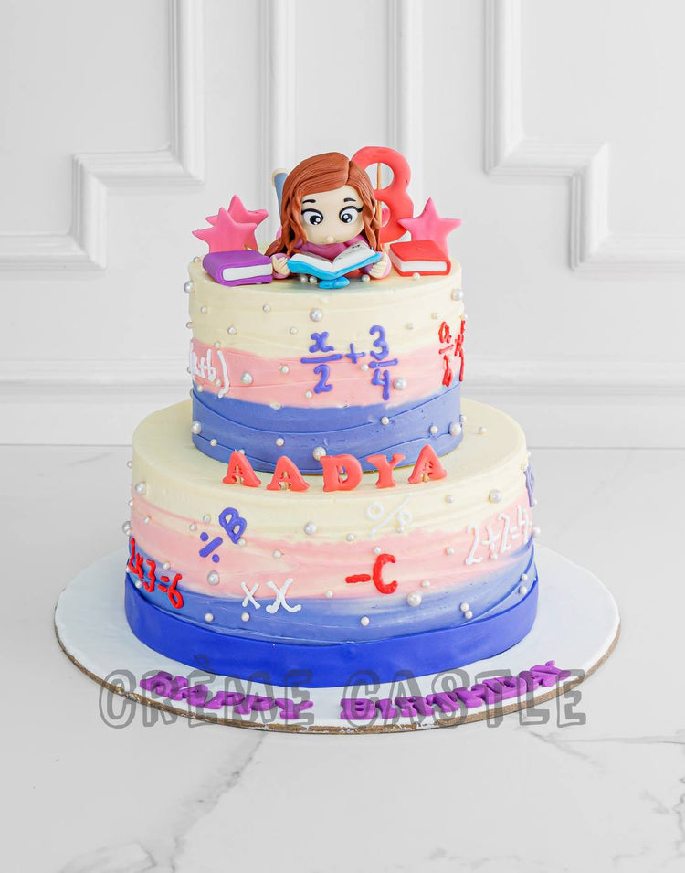 Ombre Reading Cake – Creme Castle